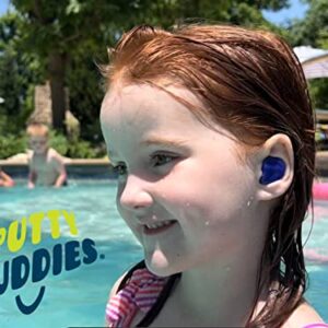 PUTTY BUDDIES Floating Earplugs 10-Pair Pack - Soft Silicone Ear Plugs for Swimming & Bathing - Invented by Physician - Keep Water Out - Premium Swimming Earplugs - Doctor Recommended (Assorted)