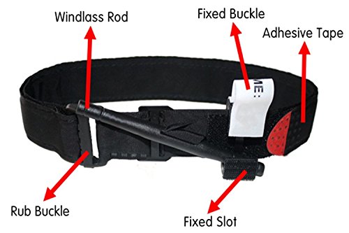 Tourniquet: Combat Medical Tourniquet, Emergency Tourniquets, Military Tourniquet for First Aid, Bleeding Control, Hemorrhage Control, School Training, Severe Emergencies or Occluding Blood Flow