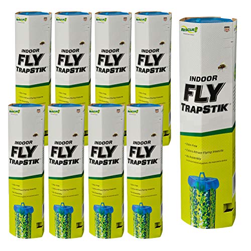 RESCUE! Fly TrapStik – Indoor Hanging Fly Trap - 9 Pack