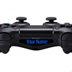 2x custom decal for a ps4 playstation controller lightbar your name 4 text led personalized light bar font gamertag gamer tag