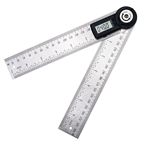 Digital Angle Finder 200mm Ruler Gauge 360 Degree Measure for Woodworking Machinist Handyman Carpenters Home DIY