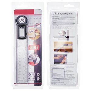 Digital Angle Finder 200mm Ruler Gauge 360 Degree Measure for Woodworking Machinist Handyman Carpenters Home DIY