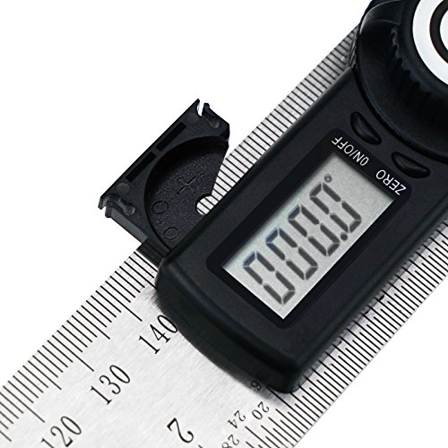 Digital Angle Finder 200mm Ruler Gauge 360 Degree Measure for Woodworking Machinist Handyman Carpenters Home DIY