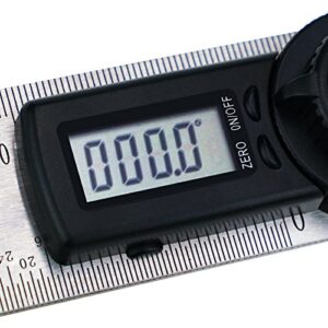 Digital Angle Finder 200mm Ruler Gauge 360 Degree Measure for Woodworking Machinist Handyman Carpenters Home DIY