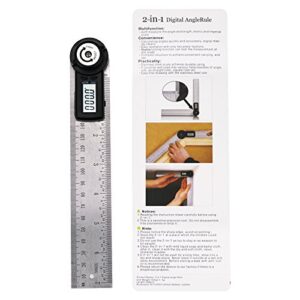 Digital Angle Finder 200mm Ruler Gauge 360 Degree Measure for Woodworking Machinist Handyman Carpenters Home DIY