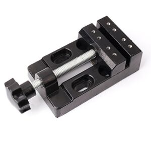 Z-COLOR Mini Flat Clamp Table Jaw Bench Clamp Mini Drill Press Vice Opening Parallel Table Vise DIY Sculpture Craft Carving Tool