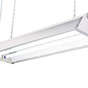 Durolux DL822N T5 HO 2Ft 2 Fluorescent Lamps Grow Lighting System with 5000 Lumens and 6500K Full Spectrum and Low Profile 7" Wide Reflector