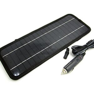 New NUZAMAS Poartable 4.5W Solar Panel Charger Power Car Battery 12V Recharge Outdoor Camping Travel Power Source