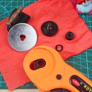 FixtureDisplays® Set of 3 Pcs Rotary Fabric Carpet Convass Cutting Retractable Blade 13781 13781