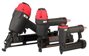 3plus hcbfn3sp pneumatic angle finish nailer & narrow crown stapler & pinner combo kit