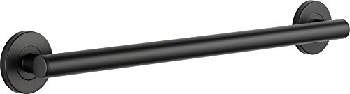 Delta Faucet 41824-BL Contemporary Decorative ADA Grab Bar, 24", Matte Black