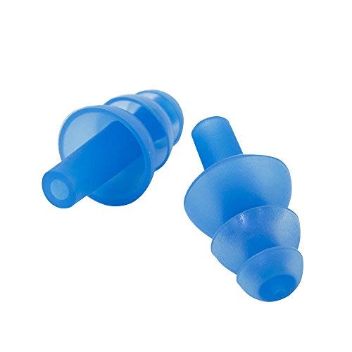 Every Cares Silicone Swimming Earplugs, 6 Pairs, Comfortable, Waterproof, Ear Plugs for Swimming and Showering, with Case (Blue)