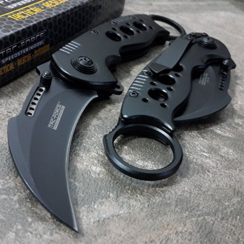 TAC-FORCE Spring Assisted G'Store Opening Knives Black KARAMBIT CLAW Rescue Pocket Knife 6 product ratings