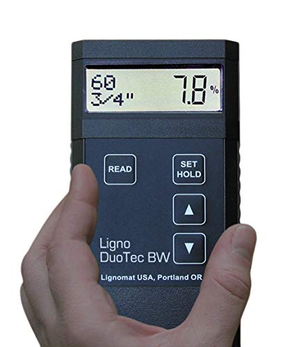 Lignomat BW Dual-Depth Pinless Moisture Meter with RH Capabilities for Measuring and evaluating Concrete slabs