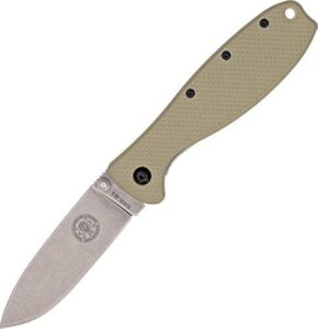 esee brk knife designed by zancudo framelock tan d2 brkr2dt