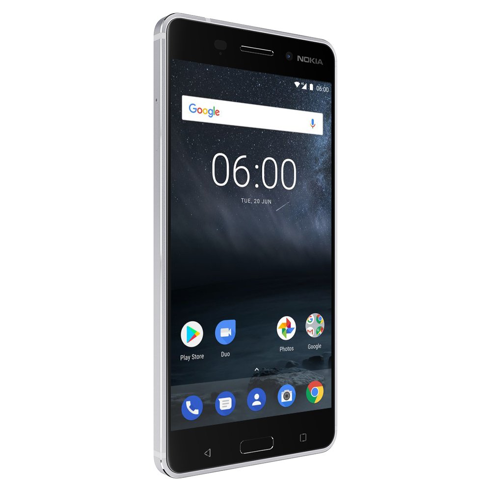 Nokia 6 TA-1025 32GB Unlocked GSM Android w/ 16MP Camera - Silver