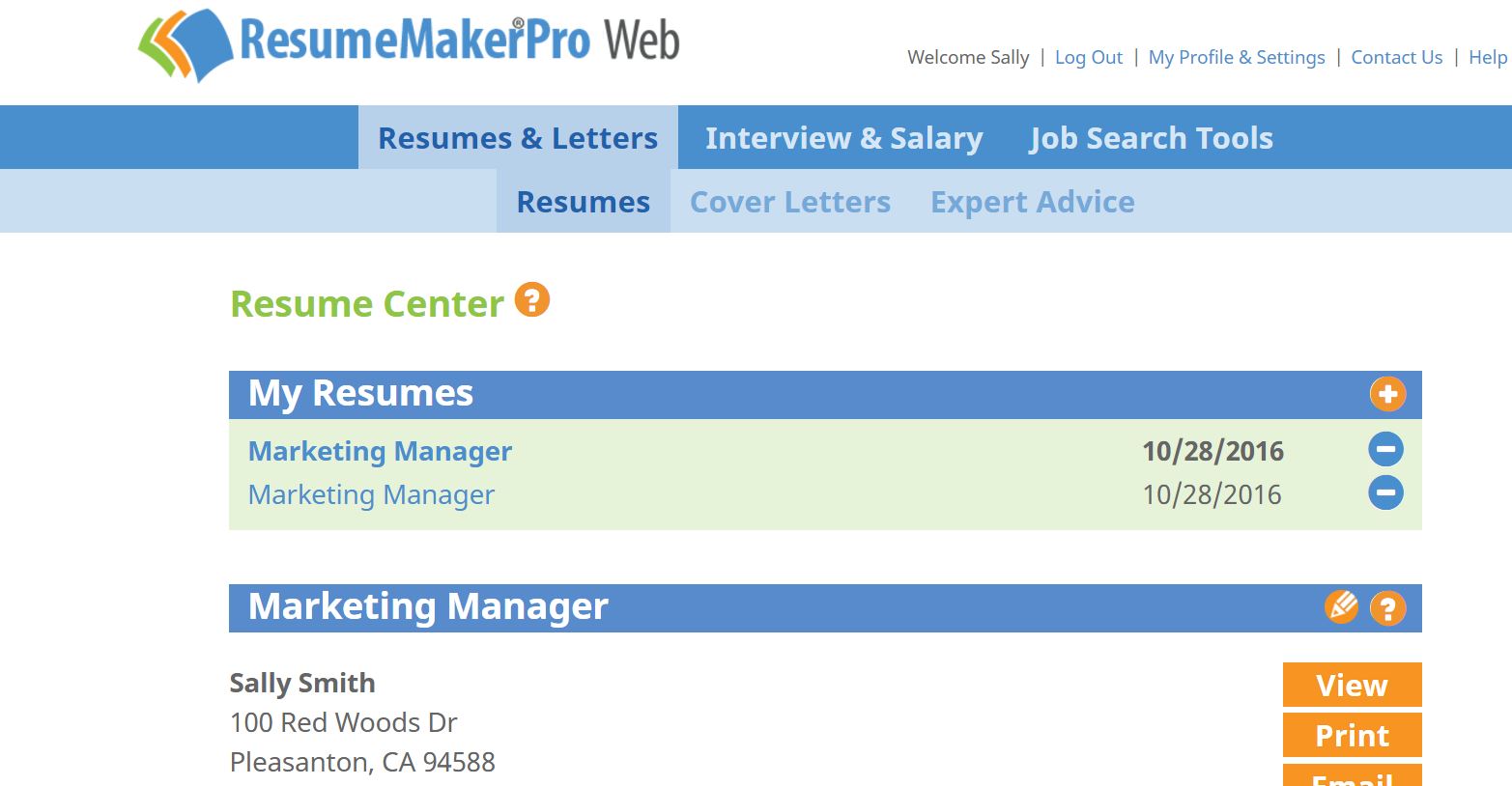 ResumeMaker Professional Web – Annual Subscription [Online Code]