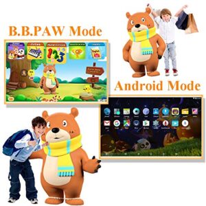 BBPAW Kids Tablet, Learning Games 7 inch 16GB WiFi Android GMS Tablet with Educational Games, with Protective Case-Blue