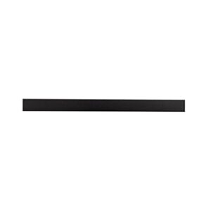 Hickory Hardware 1 Pack Solid Core Kitchen Cabinet Pulls, Luxury Cabinet Handles, Hardware for Doors & Dresser Drawers, 5-1/16 Inch (128mm) Hole Center, Flat Onyx, Streamline Collection