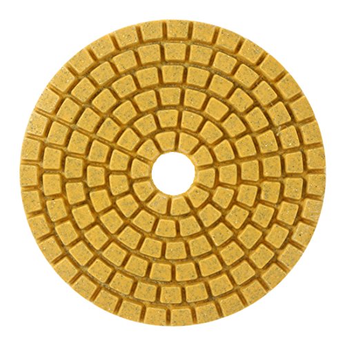 uxcell 3-inch Diamond Wet Polishing Pad Grit 100 10pcs for Granite Concrete Marble