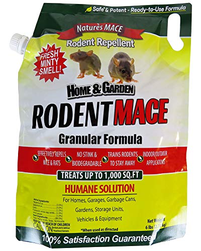 Nature’s MACE Rodent Repellent 6lb / Covers 1,000 Sq. Ft. / Repel Mice & Rats/Keep Mice, Rats & Rodents Out of Home, Garage, Attic, and Crawl Space/Safe to use Around Children & Pets