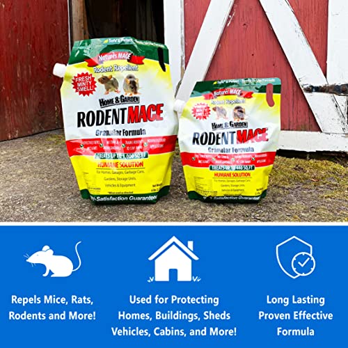 Nature’s MACE Rodent Repellent 6lb / Covers 1,000 Sq. Ft. / Repel Mice & Rats/Keep Mice, Rats & Rodents Out of Home, Garage, Attic, and Crawl Space/Safe to use Around Children & Pets