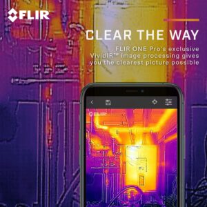 FLIR ONE Pro - iOS - Professional Grade Thermal Camera for Smartphones - with VividIR and MSX Image Enhancement Technology