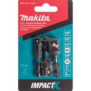 Makita A-97673 Impactx 3 Pc 2″ Socket Adapter Set