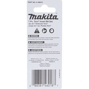 Makita A-96615 Impactx 7 Piece Torx 1″ Insert Bit Set