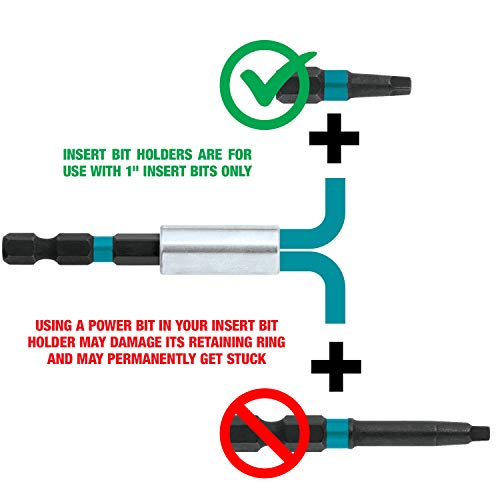 Makita A-96970 Impactx 2-3/8″ Onepiece Magnetic Insert Bit Holder