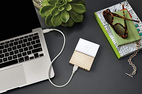 WD 3TB White-Gold My Passport Ultra Portable External Hard Drive - USB 3.0 - WDBFKT0030BGD-WESN (Old Generation)