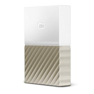 WD 3TB White-Gold My Passport Ultra Portable External Hard Drive - USB 3.0 - WDBFKT0030BGD-WESN (Old Generation)