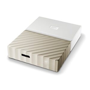 WD 3TB White-Gold My Passport Ultra Portable External Hard Drive - USB 3.0 - WDBFKT0030BGD-WESN (Old Generation)