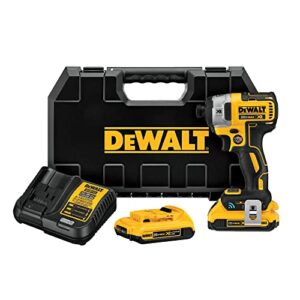 dewalt 20v max* xr impact driver with bluetooth kit (dcf888d2)