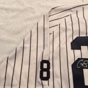 New York Yankees Gary Sanchez Signed Inscribed Game Used 1st Rbi Jersey Steiner - MLB Game Used Jerseys