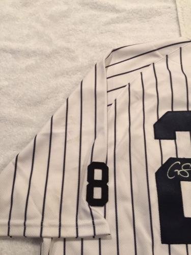 New York Yankees Gary Sanchez Signed Inscribed Game Used 1st Rbi Jersey Steiner - MLB Game Used Jerseys