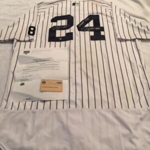 New York Yankees Gary Sanchez Signed Inscribed Game Used 1st Rbi Jersey Steiner - MLB Game Used Jerseys