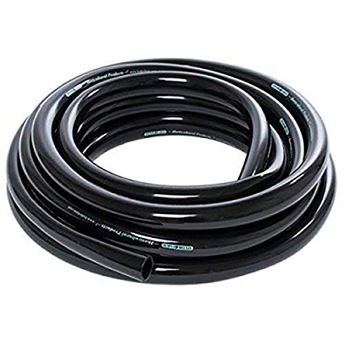 Hydrofarm Black Active Aqua 3/4" ID Tubing 25', HGTB75GF Inside Diameter, 25 feet