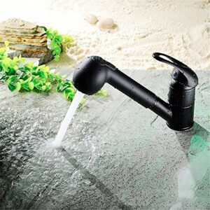 Weirun Bathroom Kitchen Sink Pull Down Faucet Pull-Out Spray Head Universal Replacement Part, Black Oil Rubbed Bronze