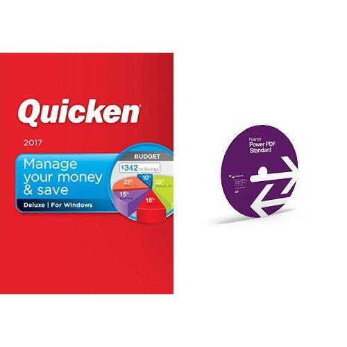 Quicken Deluxe 2017 and Nuance Power PDF Standard 2.0 bundle