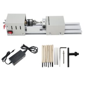 yaetek mini lathe beads polisher machine metal diy woodworking craft rotary tool