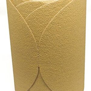 Benchmark Abrasives 6" PSA Gold Self Adhesive DA Sanding Disc Roll Aluminum Oxide Grains Designed for Surface Blending Edge Sanding General Stock Removal Orbital Sanders (100 Discs) - 80 Grit