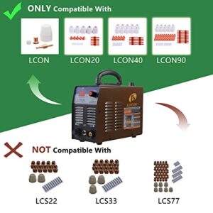 Lotos LT3500 35 Amp Air Plasma Cutter, 2/5 Inch 10 mm Clean Cut, 110V/120V Input with Pre Installed Air Filter Regulator with NPT Quick Connector, Brown