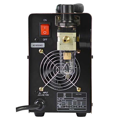 Lotos LT3500 35 Amp Air Plasma Cutter, 2/5 Inch 10 mm Clean Cut, 110V/120V Input with Pre Installed Air Filter Regulator with NPT Quick Connector, Brown