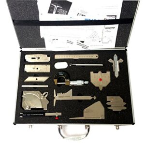 jinslu welding tool kit welding measure gauge combine suit 13 piece/set test ulnar welder inspection welding gauge