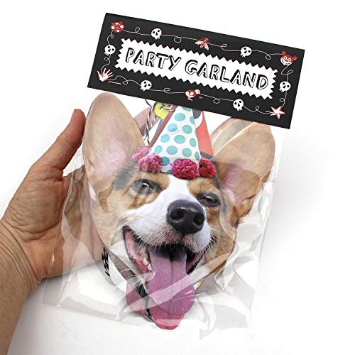 Corgis Garland, dog birthday party banner decoration, Made in USA, Best Quality