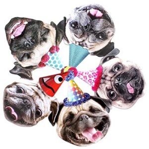 Pugs Garland, dog birthday party decoration banner, Made in USA, Best Quality