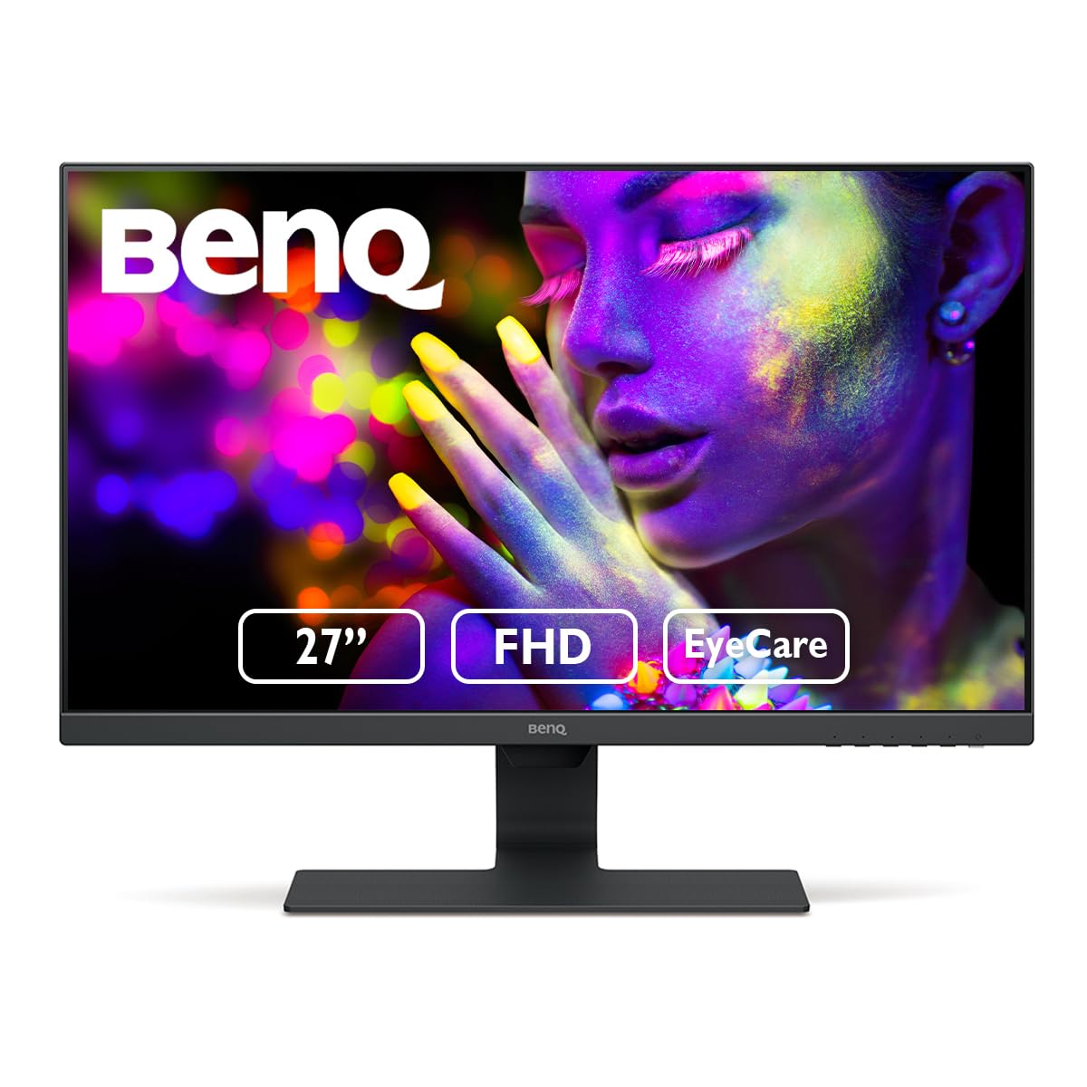 BenQ GW2780 Computer Monitor 27" FHD 1920x1080p | IPS | Eye-Care Tech | Low Blue Light | Anti-Glare | Adaptive Brightness | Tilt Screen | Built-In Speakers | DisplayPort | HDMI | VGA