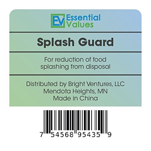 Essential Values Garbage Disposal Splash Guard (Sink Baffle), Aftermarket Replacement Compatible with Insinkerator Disposals and Most Universal 3 1/2 inch Sinks | Measures 3 1/4inch