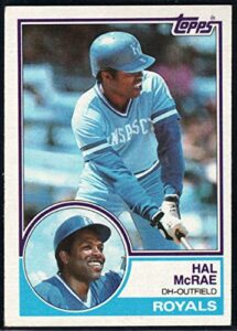 baseball mlb 1983 topps #25 hal mcrae royals